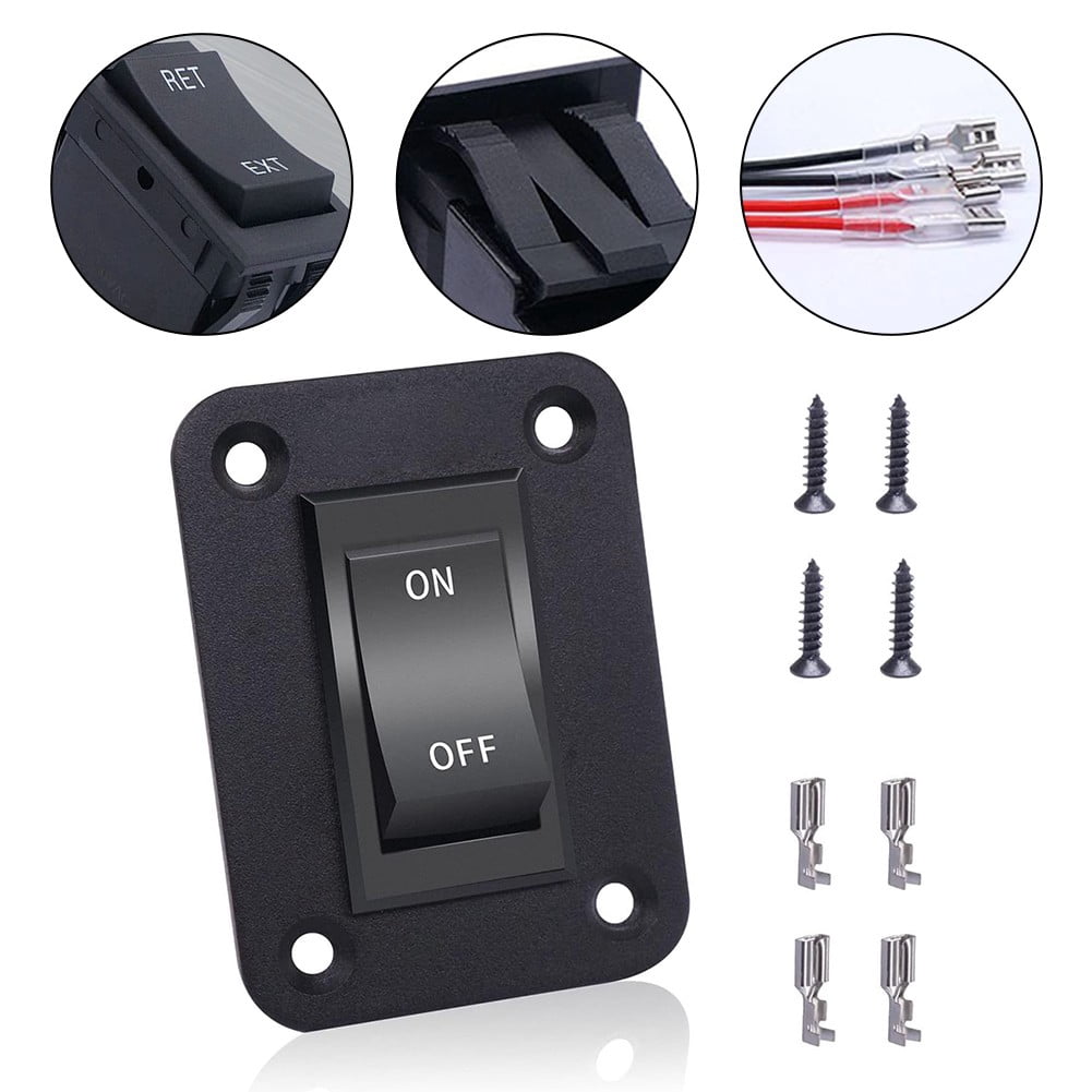 Huajunming 1Pcs Boat Switch Toggle Switch 4-Pin Dpdt 20A 12Vdc Panel ...