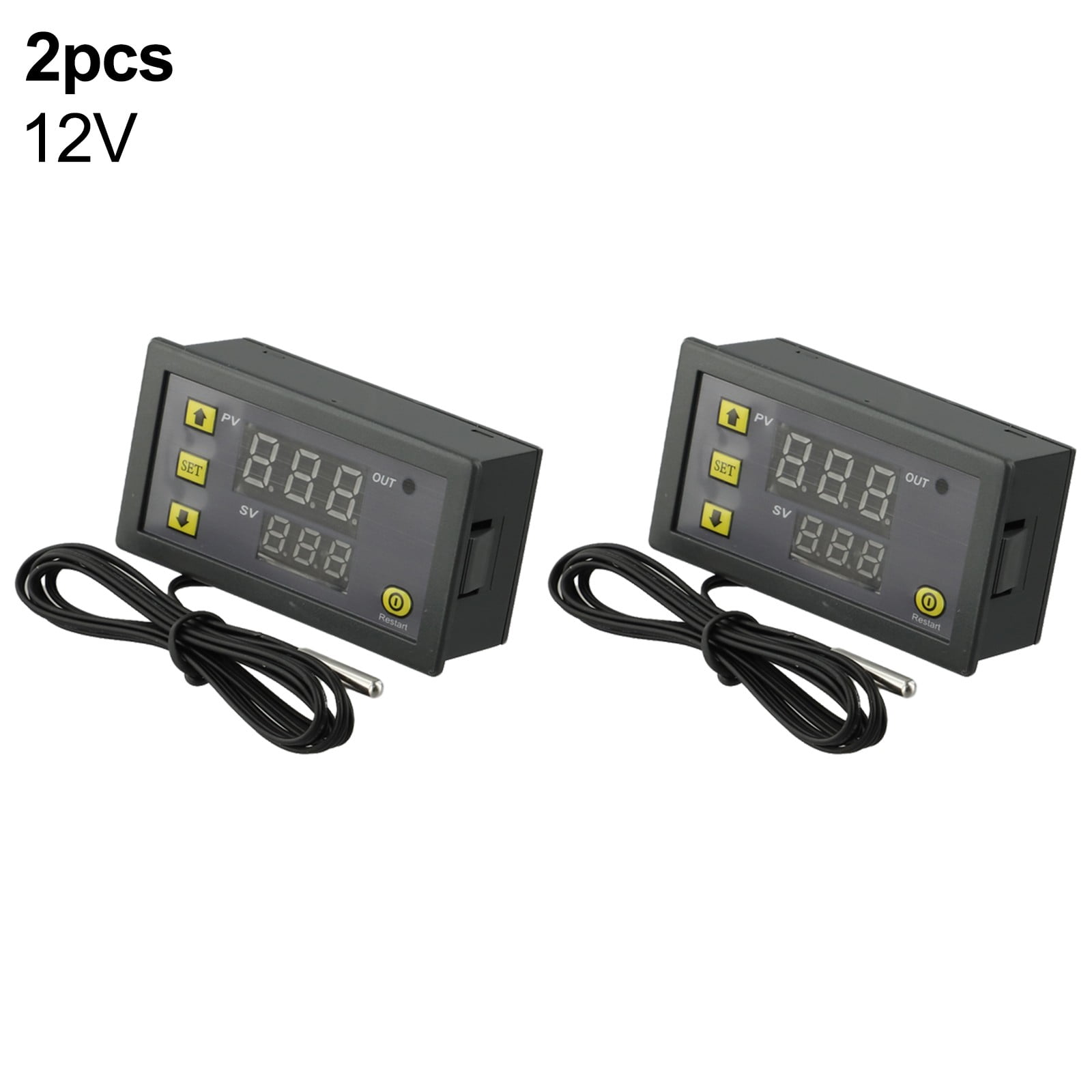 Huajunming 2 Pcs W3230 Ac 5V/12V/24V Digital Temperature Controller ...