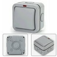 Huajunming 20A 1 Gang Weatherproof Junction Box Outdoor Switch Switch ...