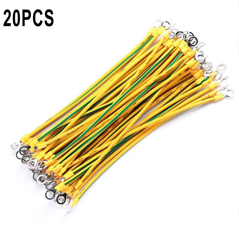 Huajunming 20Pcs Bvr Solar Pv Ground Wire With Terminals 10/12/14 Awg ...