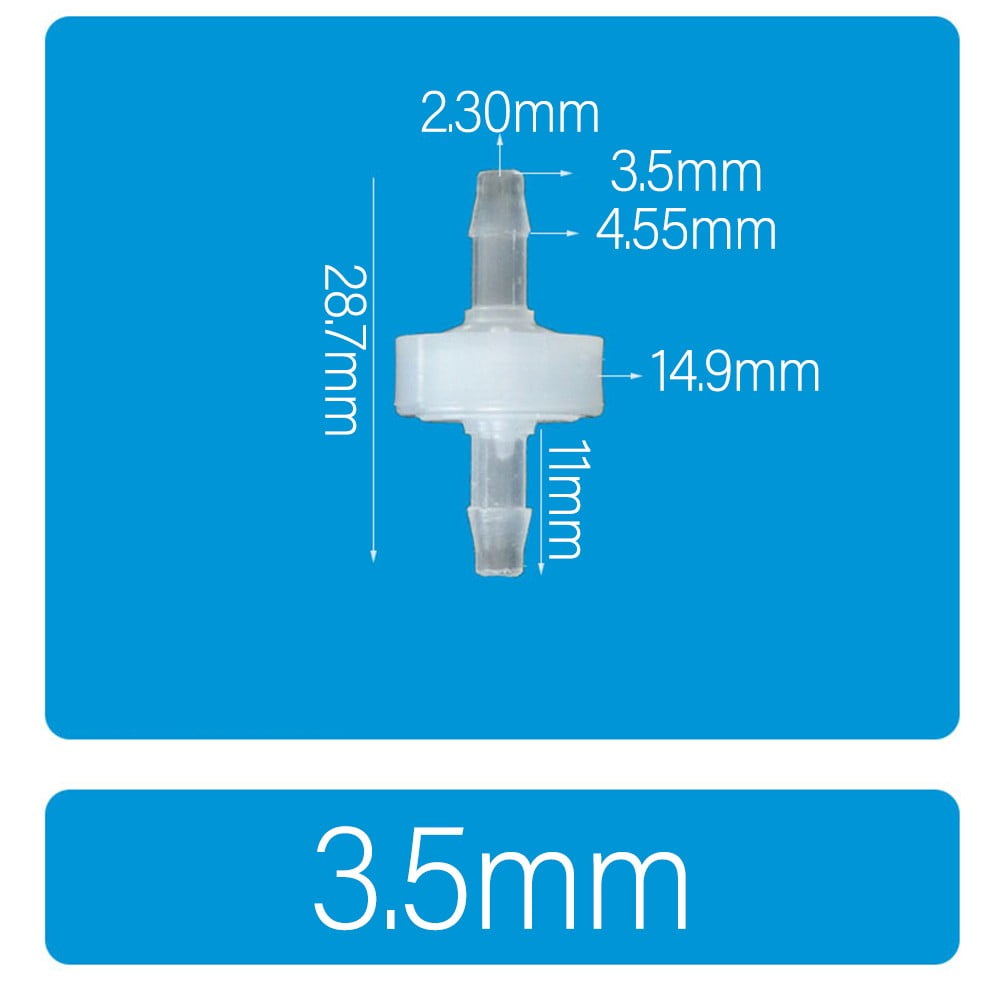 Huajunming 28Pcs Plastic Check Valve Plug-In Stem Check Valve Gas ...