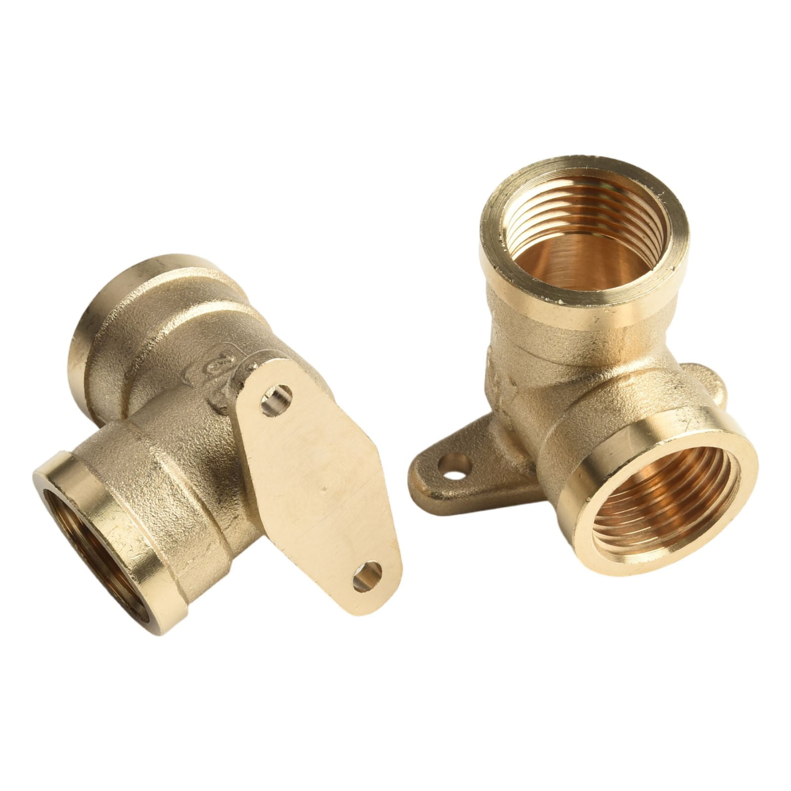Huajunming 2Pcs 1/2 Inch Wall Socket Brass Bow, 90° Brass Elbow Coupler ...