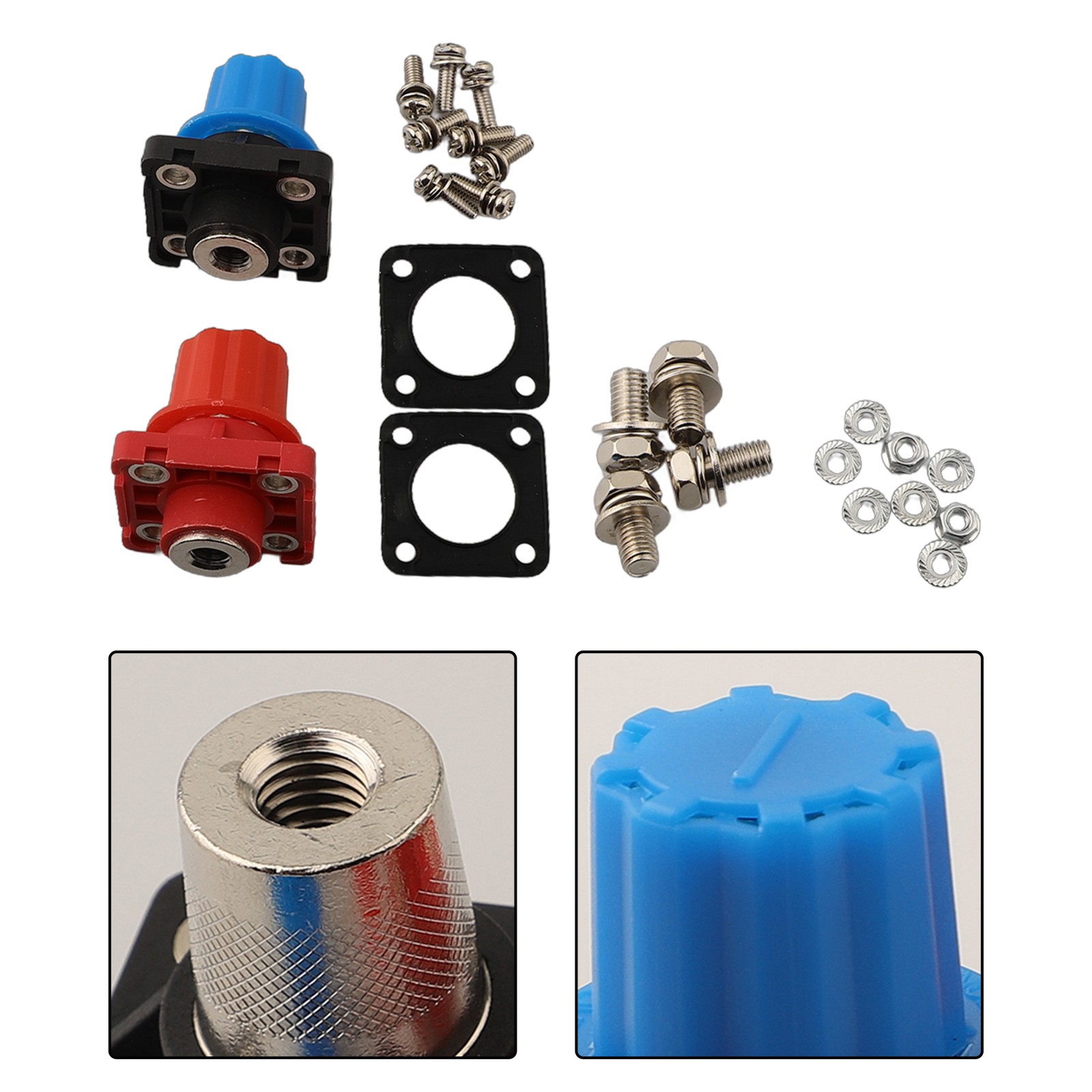 Huajunming 2Pcs 250A High Current Energy Storage Battery Conical Copper ...