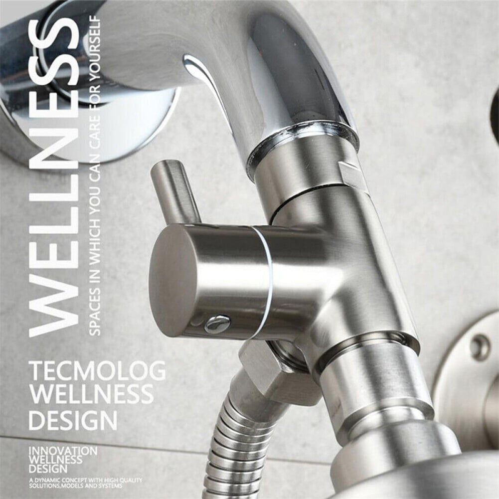 Huajunming 3 Way T-Adapter G1/2 Shower Head Bracket Mount Valve ...