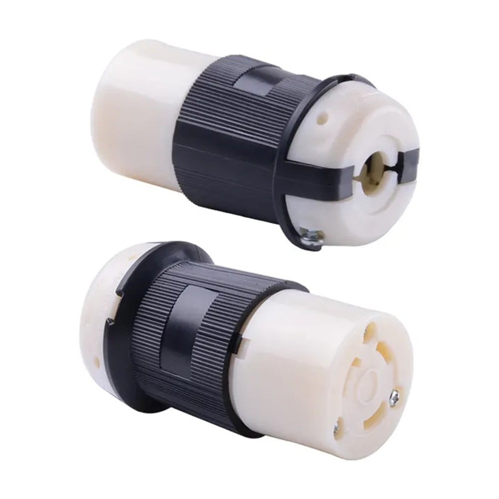 Huajunming 30 Amp Rv Power Cord Connector Lock With Boot Inlet Female ...