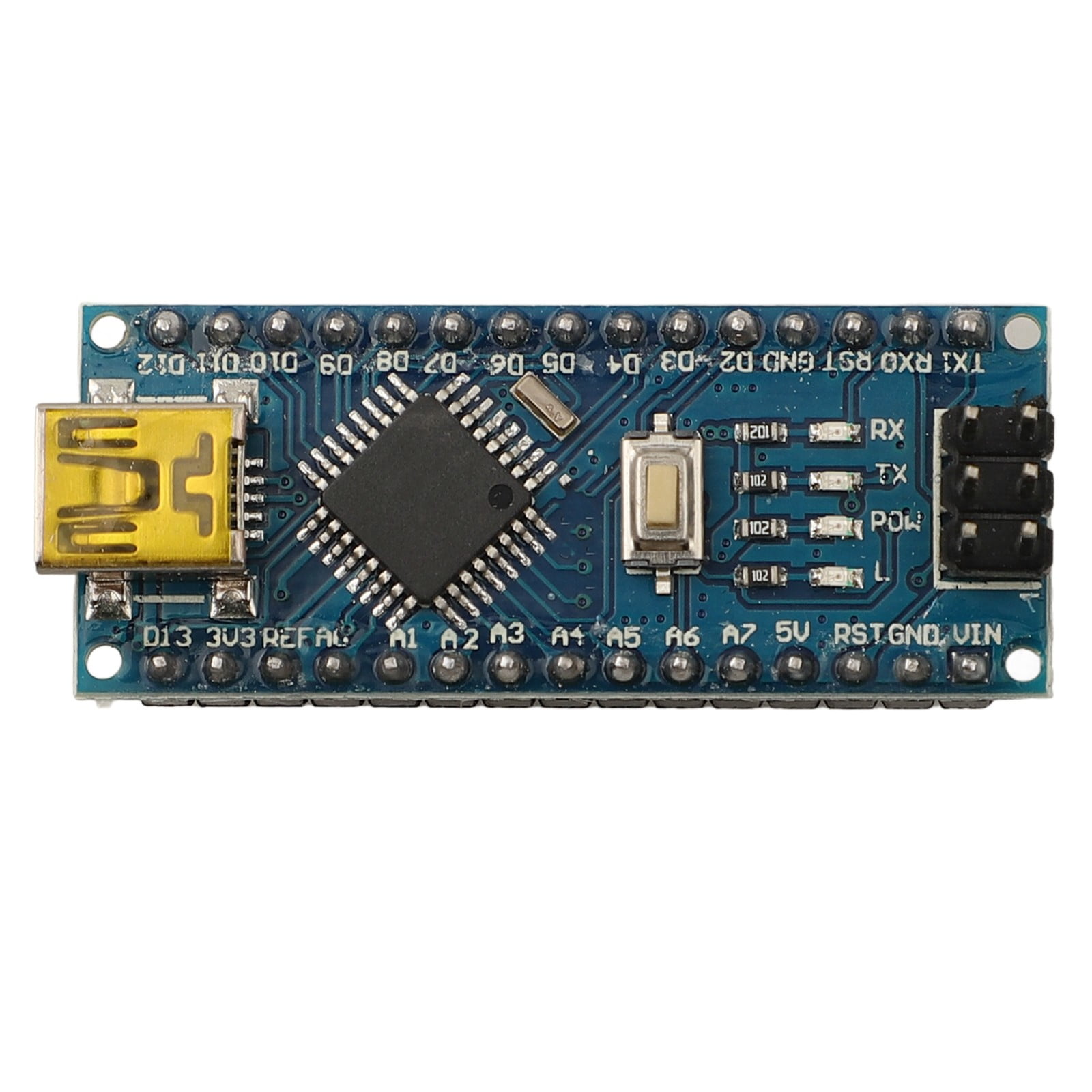 Huajunming 3Pcs Pre-Soldered For Nano Board For Atmega328P With Usb Cable For Arduino - Walmart.com