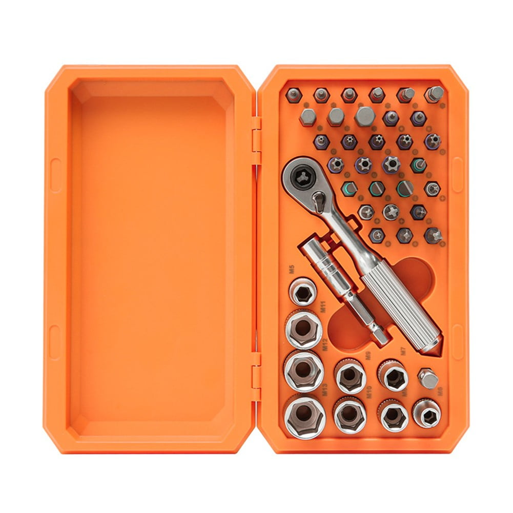 Huajunming 42-In-1 Ratchet Wrench Set With Extension Rod Screwdriver ...