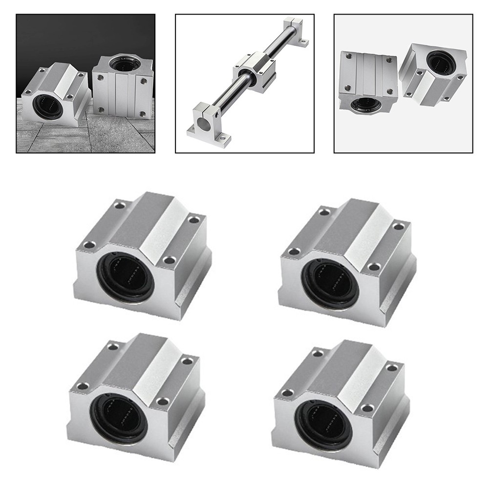 Huajunming 4Pcs Linear Motion Ball Bearing Slide Bushing For 3D Printer ...