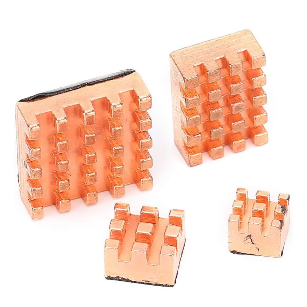 Huajunming 5 Sets Of 20 Pcs For Raspberry Pi 4B Heatsink Copper Kit ...