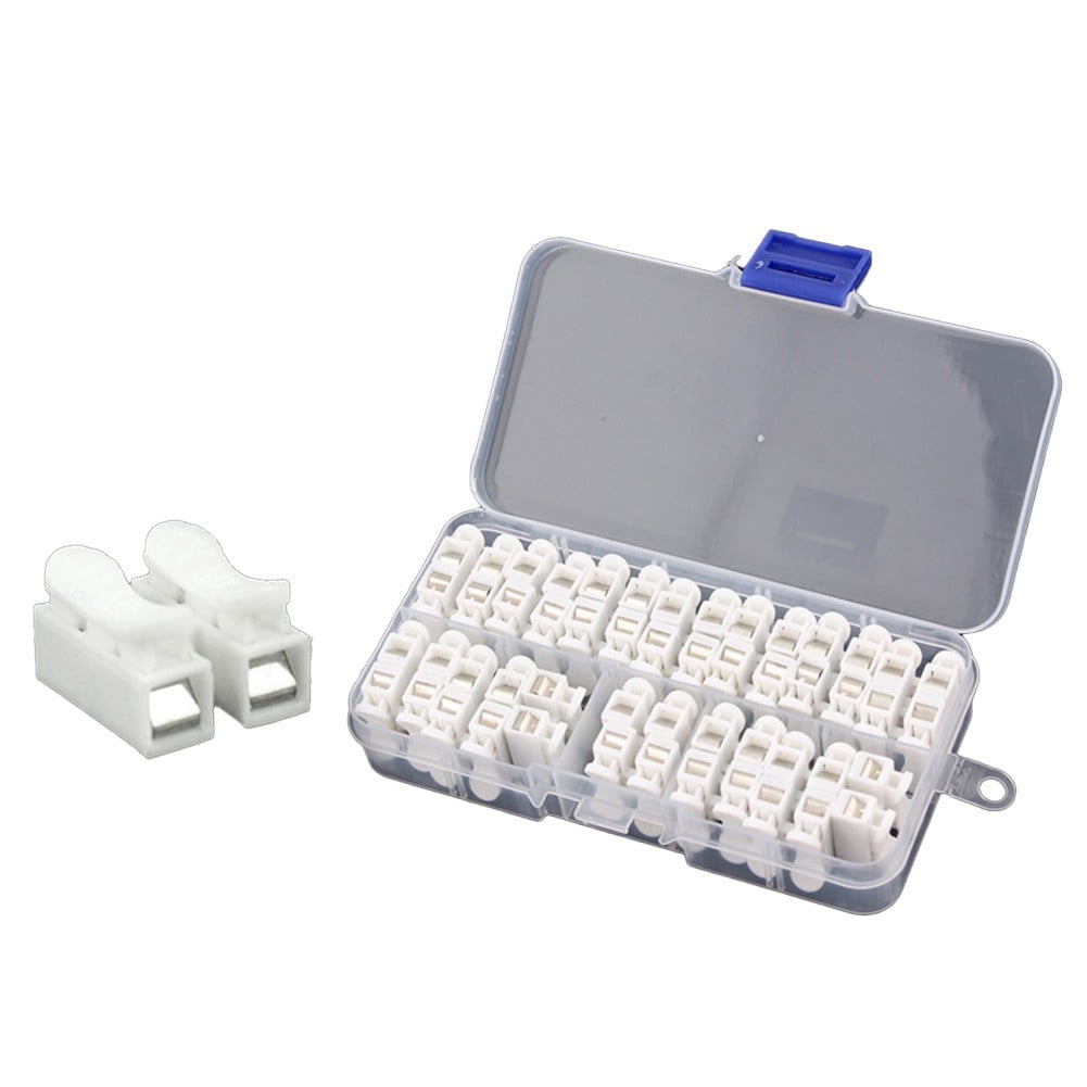 Huajunming 55Pc Ch-2 Quick Wire Connector Plug-In Terminal Block ...
