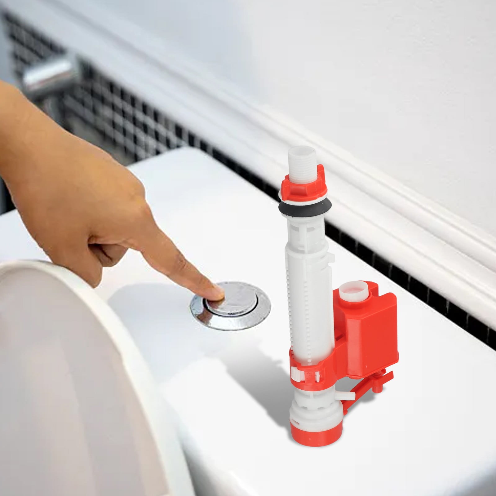Huajunming Bottom Inlet Toilet Cistern Fill Valve Height Adjustable ...