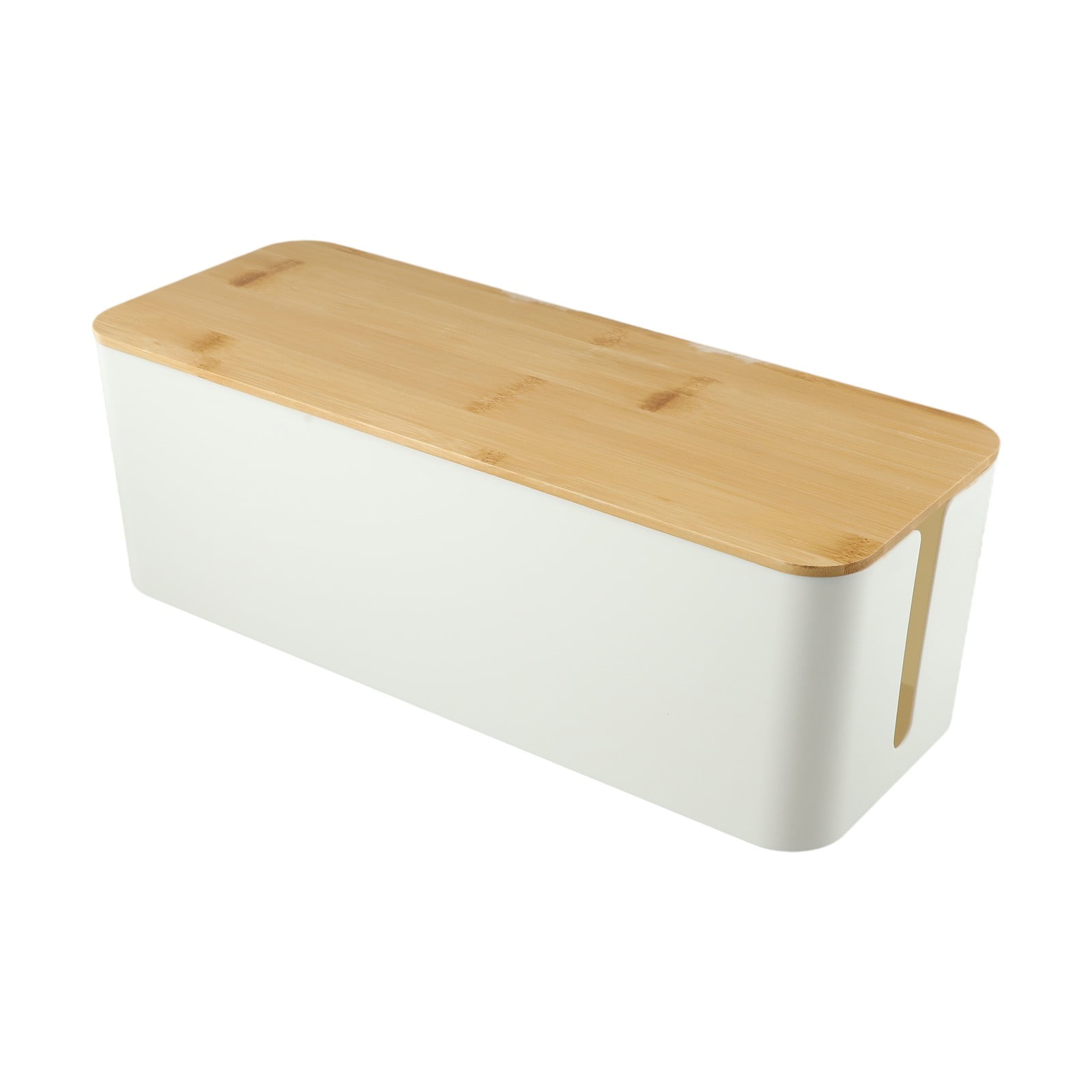 Huajunming Cable Boxes,Large Cable Organiser Box With Wooden Lid For ...