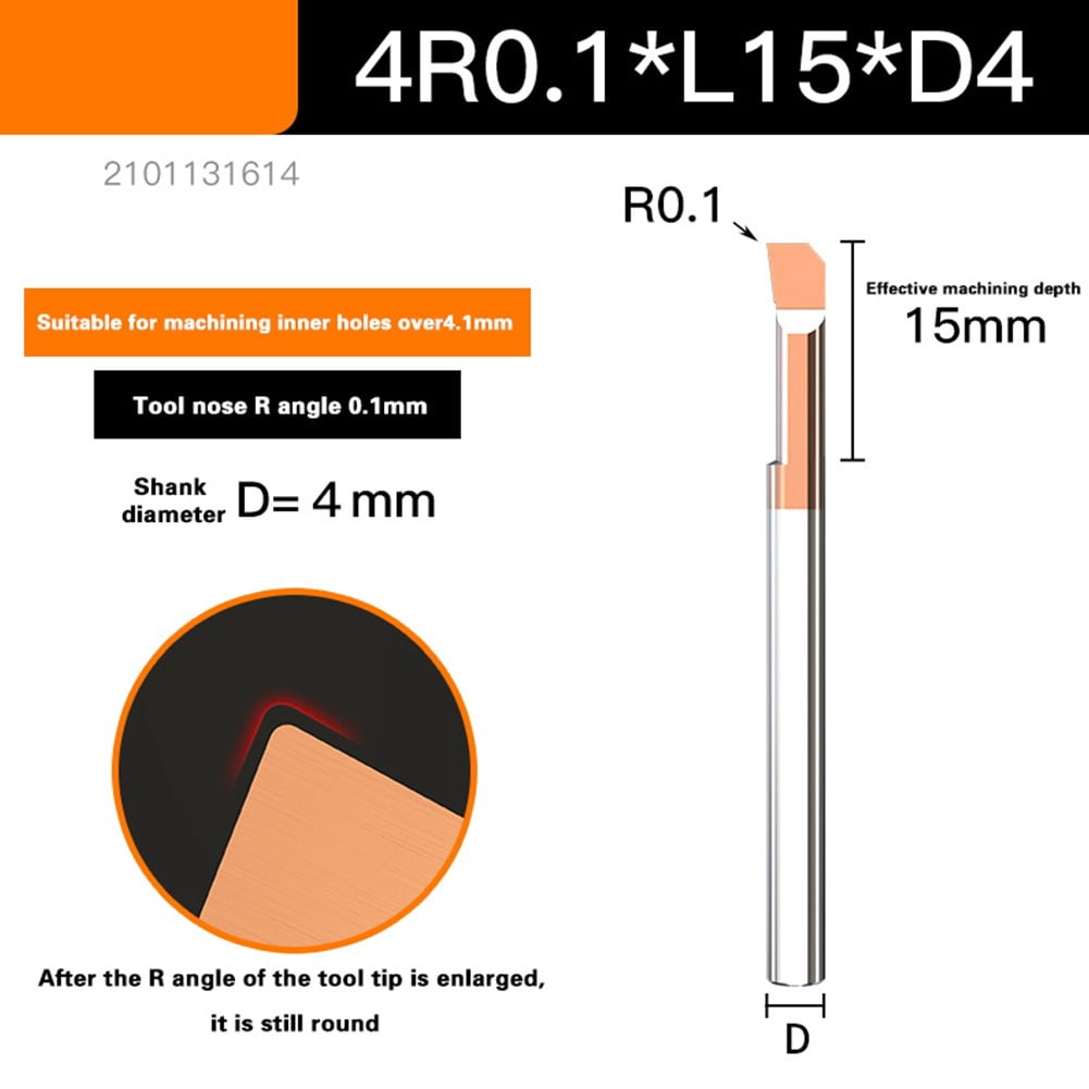 Huajunming Carbide Lathe Boring Cutter Small Hole Lathe Tool Bar Thread ...