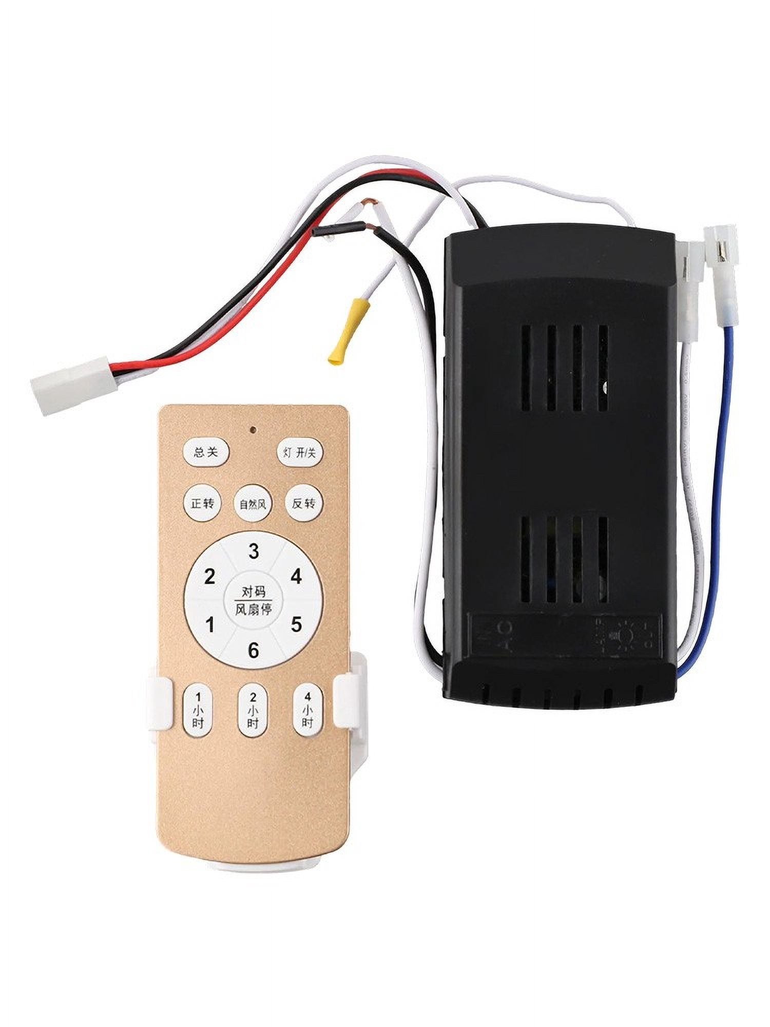 Huajunming Ceiling Fan Remote Control 6Speed Adjustable Frequency ...