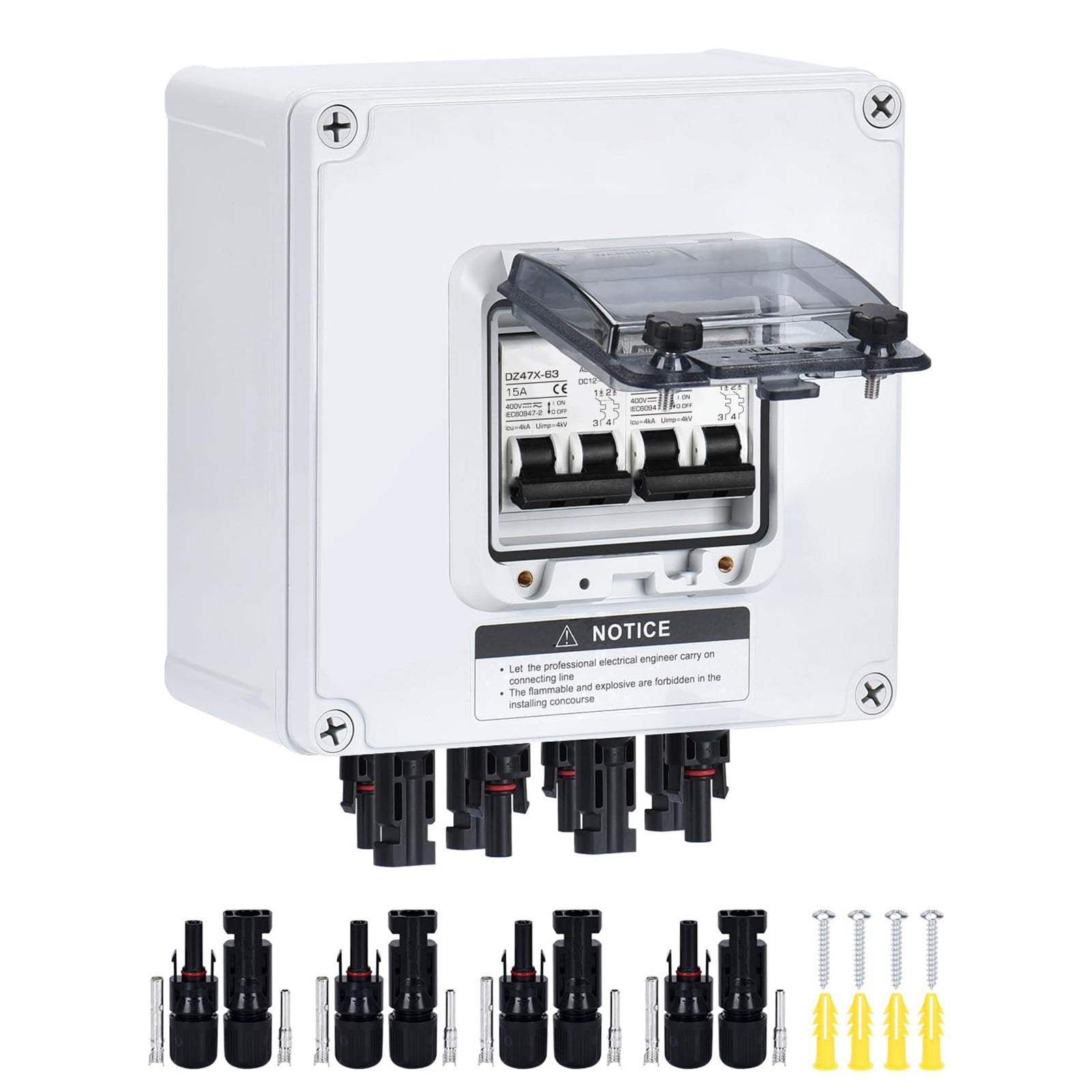 Huajunming Dc Isolator Switch Pv System Dc12-400V 15A Ip67 Solar ...