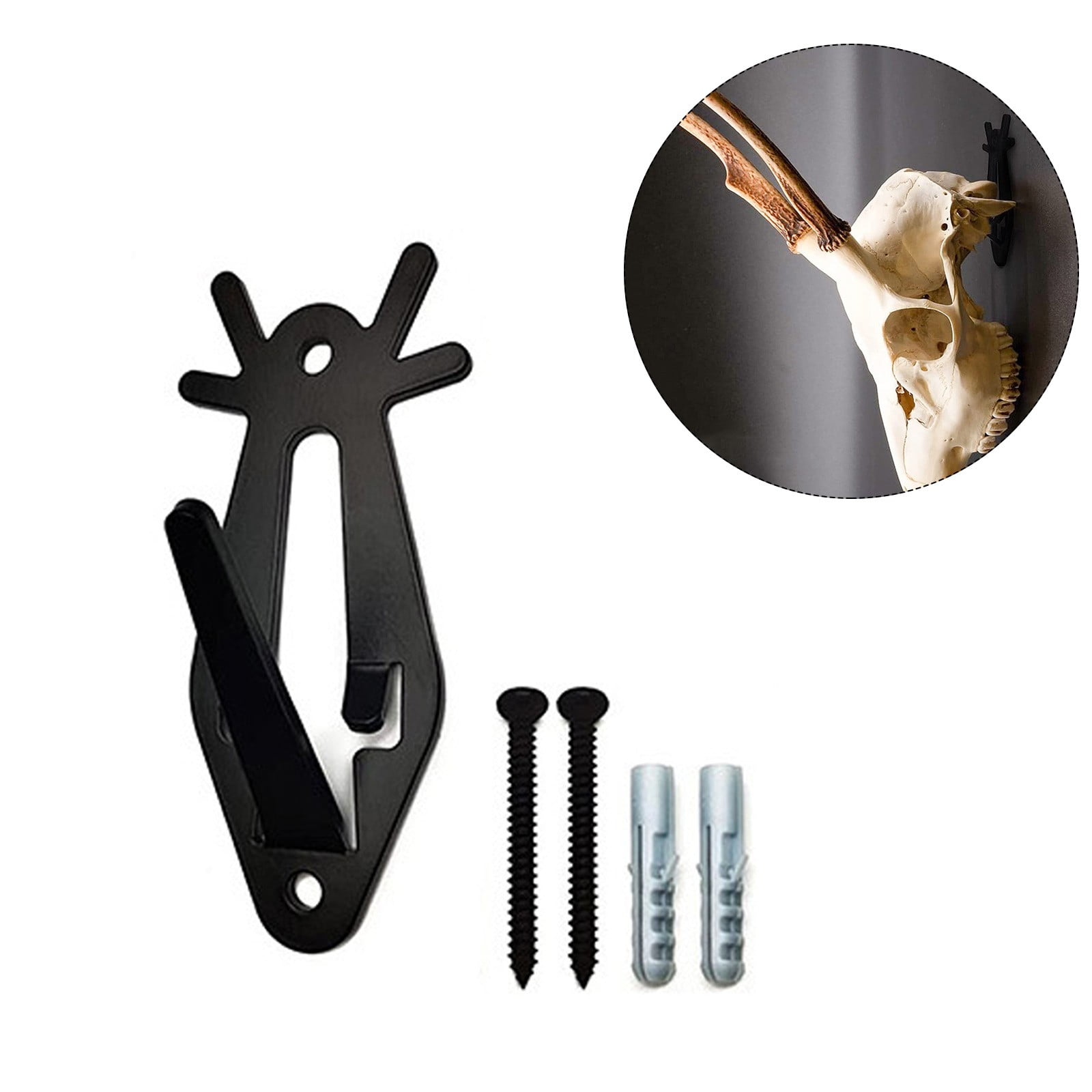 Huajunming Deer Skull Hooks, Skull Hanging Easy Installation For Living ...