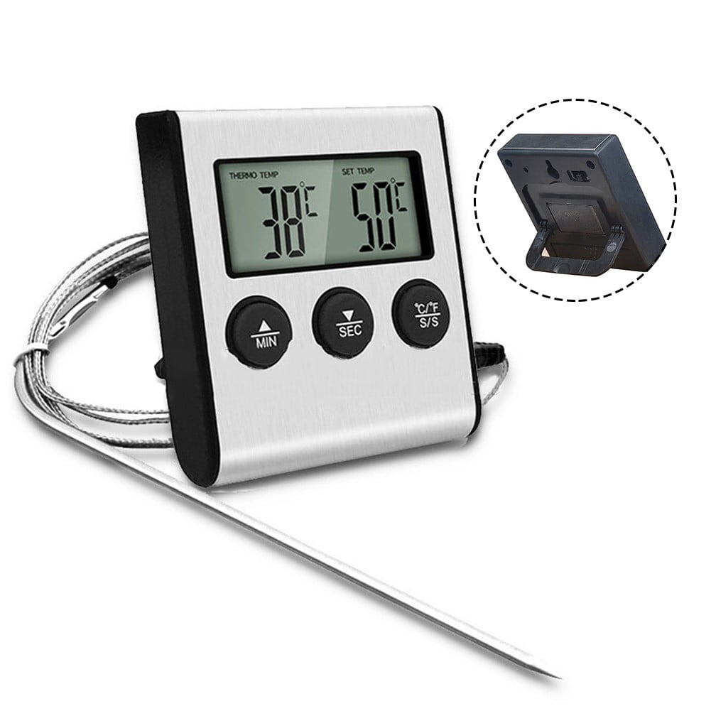 Huajunming Digital Cooking Thermometer Food Temperature Grill Timer ...