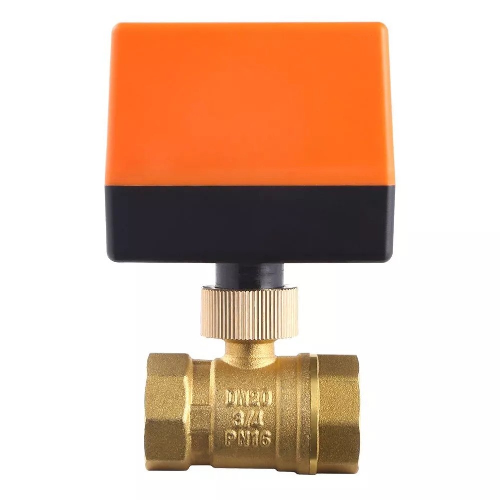 Huajunming Electric Ball Valve Dn20 Ac220V 2 Way 2 Wire Synchronous Motor Normally Open ...