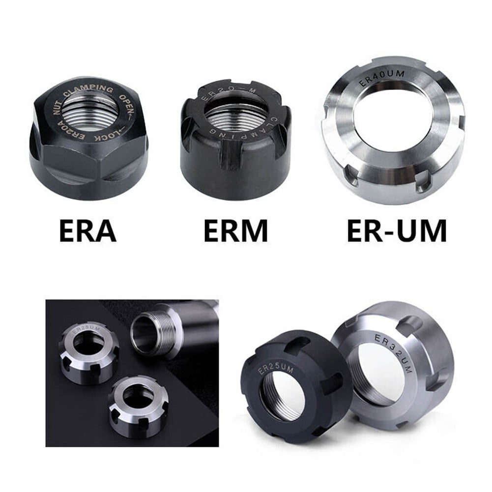 Huajunming Er8-Er40 A/M/Um Collet Clamping Nuts For Cnc Lathe Milling ...