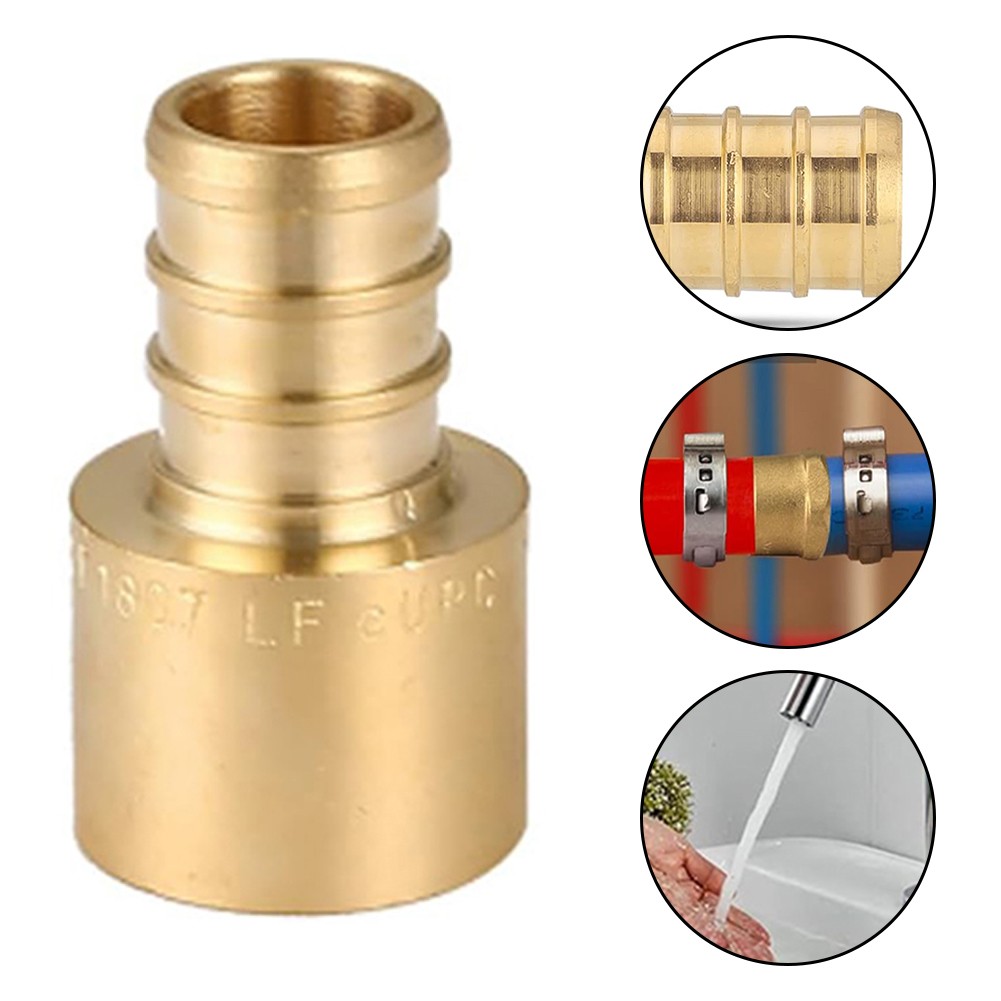 Huajunming For Pex-B Female Sweat Adapter,Brass Fitting Adapters,Barb ...