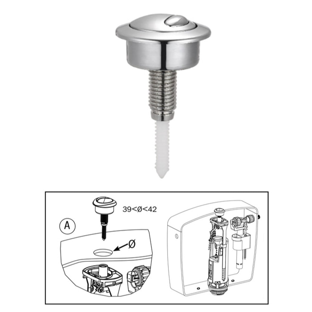 Huajunming For Siamp For Optima 49 Toilet Push Button Dual Flush For ...