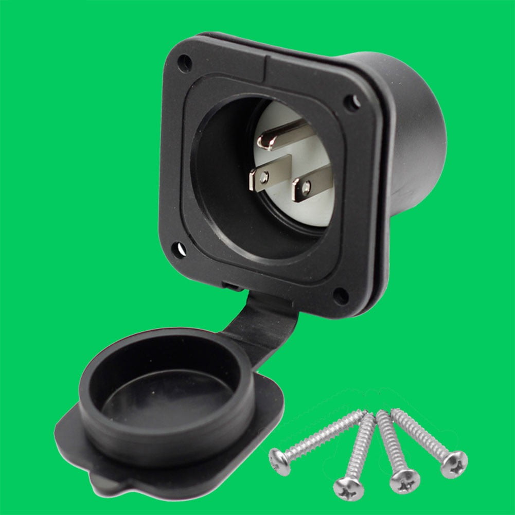 Huajunming Good Quality 125250V 15 Amp Flanged Power Inlet Receptacle ...