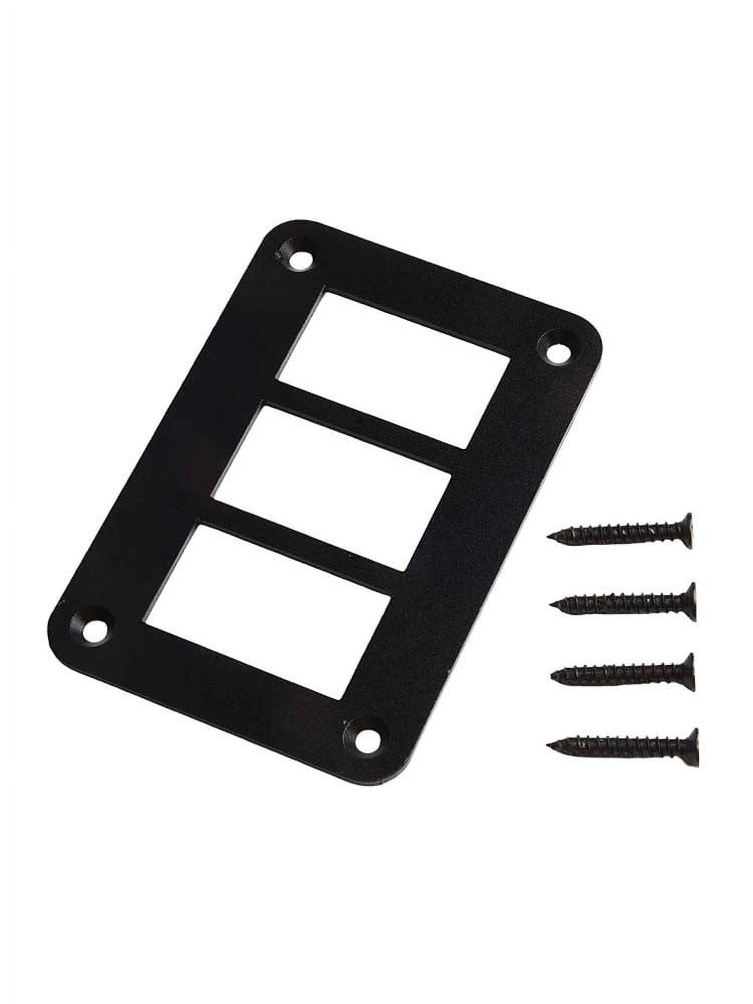Huajunming Rocker Switch Panel Housing Black Aluminium Switches Shell ...
