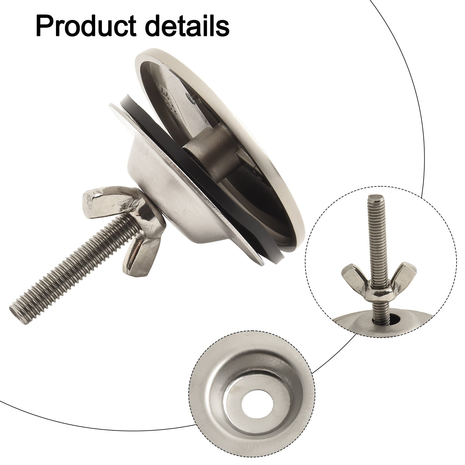Huajunming Stainless Steel Kitchen Sink Tap Hole Blanking Stopper Basin ...