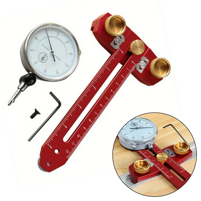 Huajunming Table Saw Dial Indicator Saw Blade Parallelism Corrector ... Huajunming Table Saw Dial Indicator Saw Blade Parallelism Corrector ...