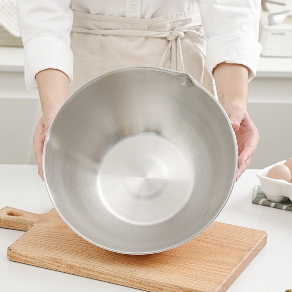 Huajunming White 304 Stainless Steel Salad Basin, Kitchen Baking And ...
