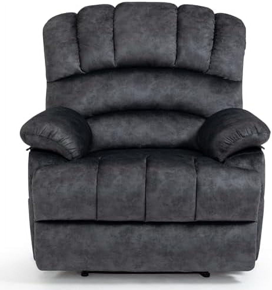 Huajuze 35" Wide Extra Large Manual Recliner Chair for Big People, Soft ...