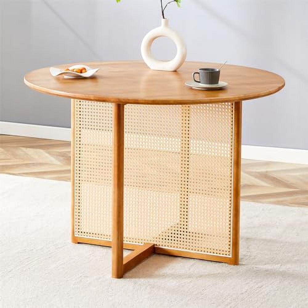 Huajuze Round Dining Table,Chinese Country Retro Solid Wood Round ...