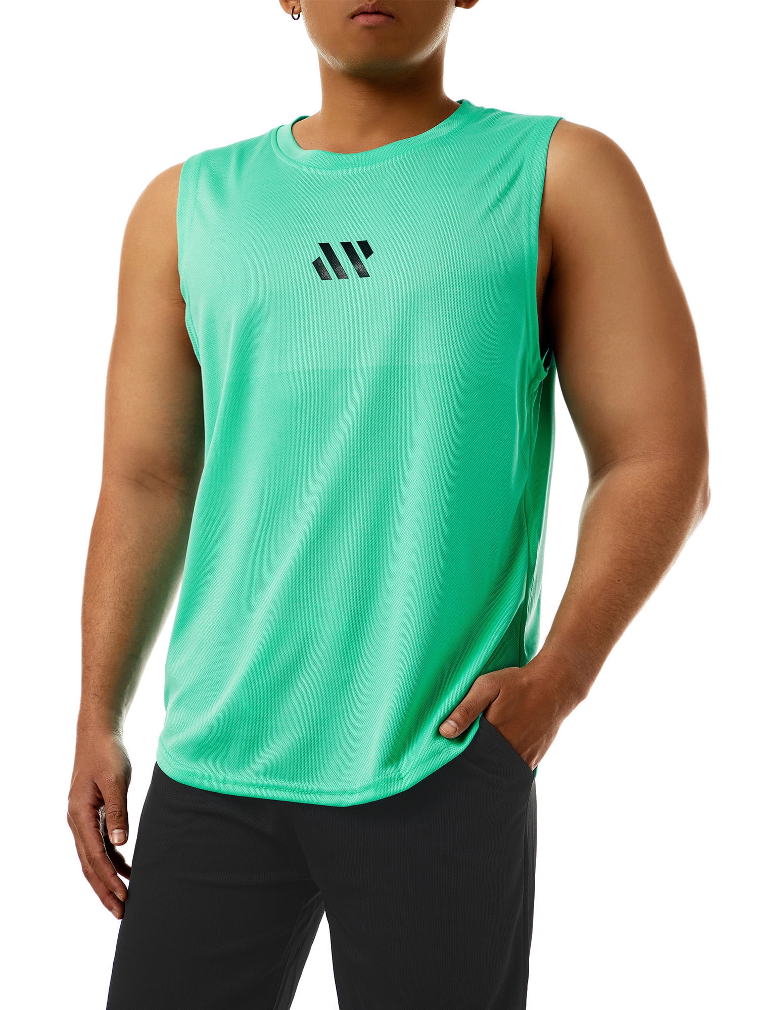 Huakaishijie Men Workout Tank Top Gym Muscle Tee Fitness Bodybuilding ...