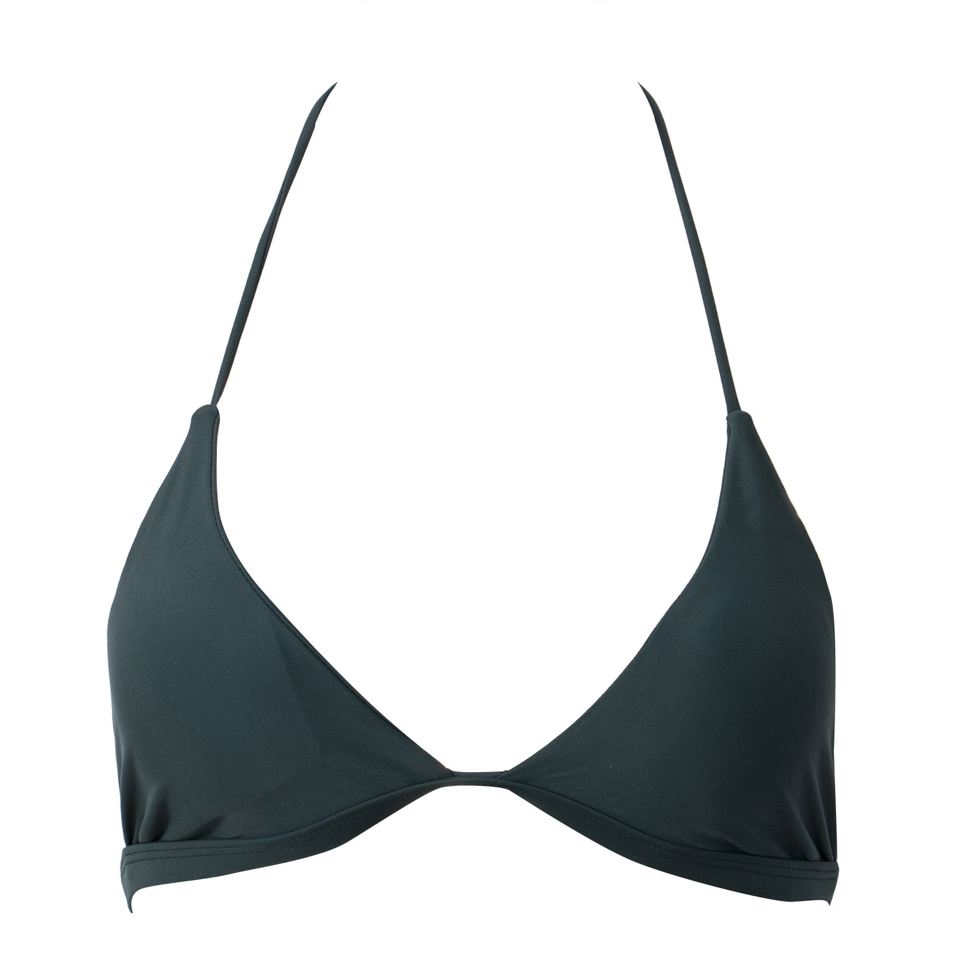 Huakaishijie Women's Halter Padded Top Tie Solid Triangle Slider Micro ...