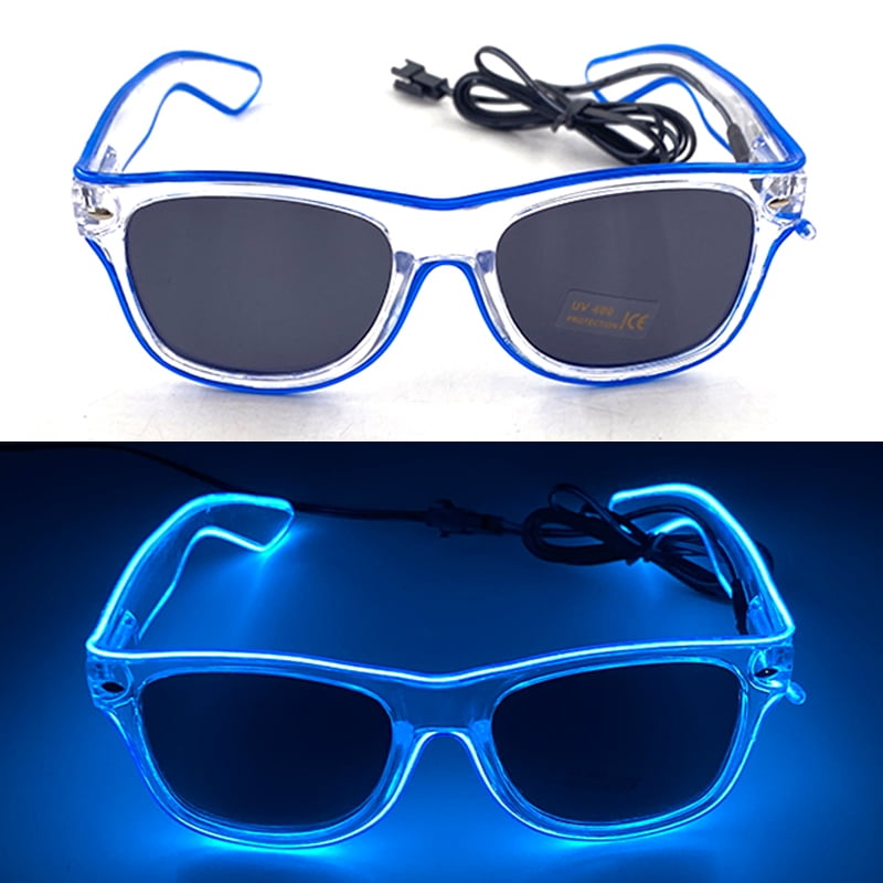 Huang Zhiwei Light Up LED Glasses 5 Colors Heart Shape Glow Glasses ...