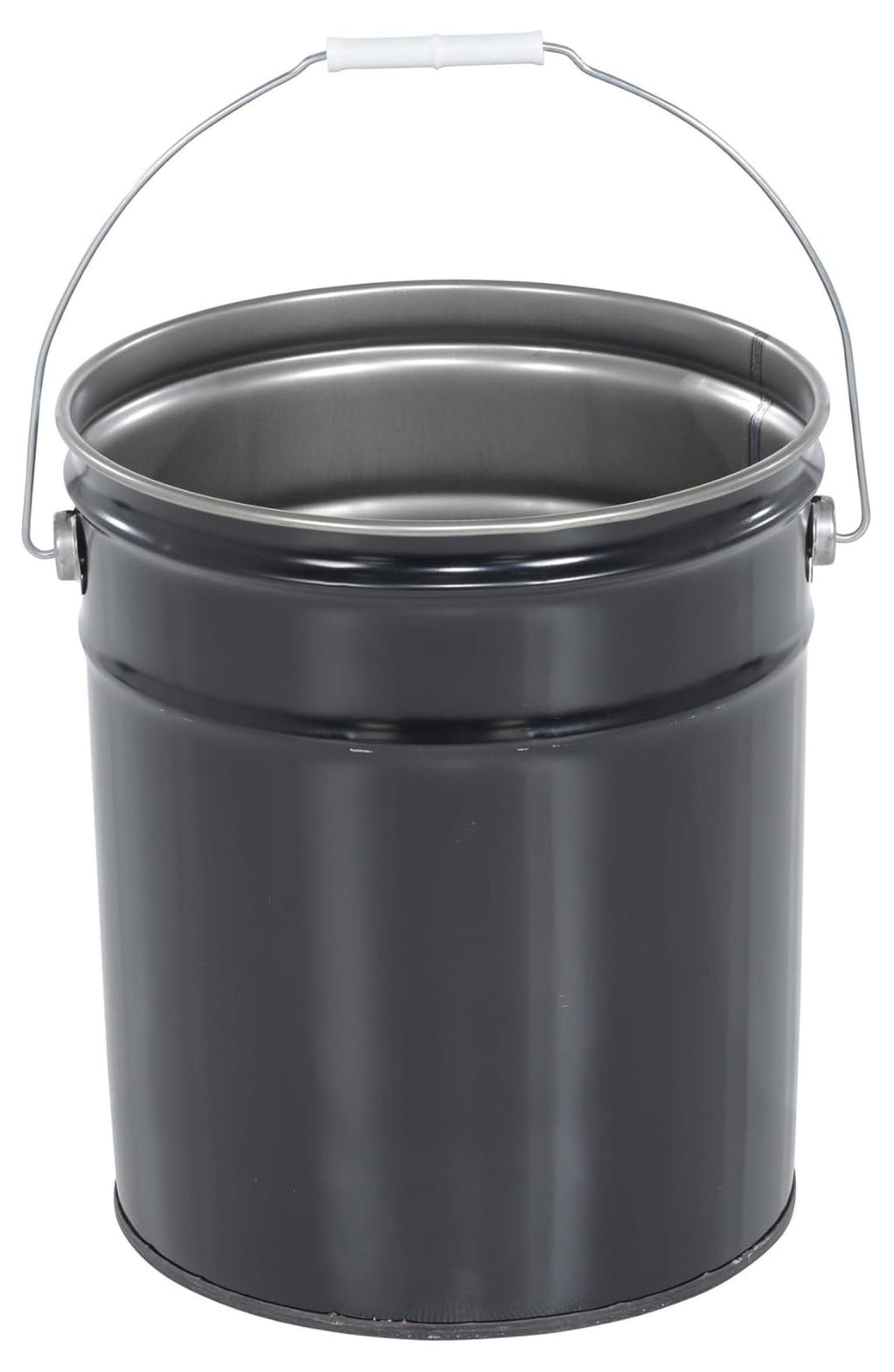 Huang qing shan 5 Gallon Black Metal Bucket, Heavy Duty Durable Steel ...