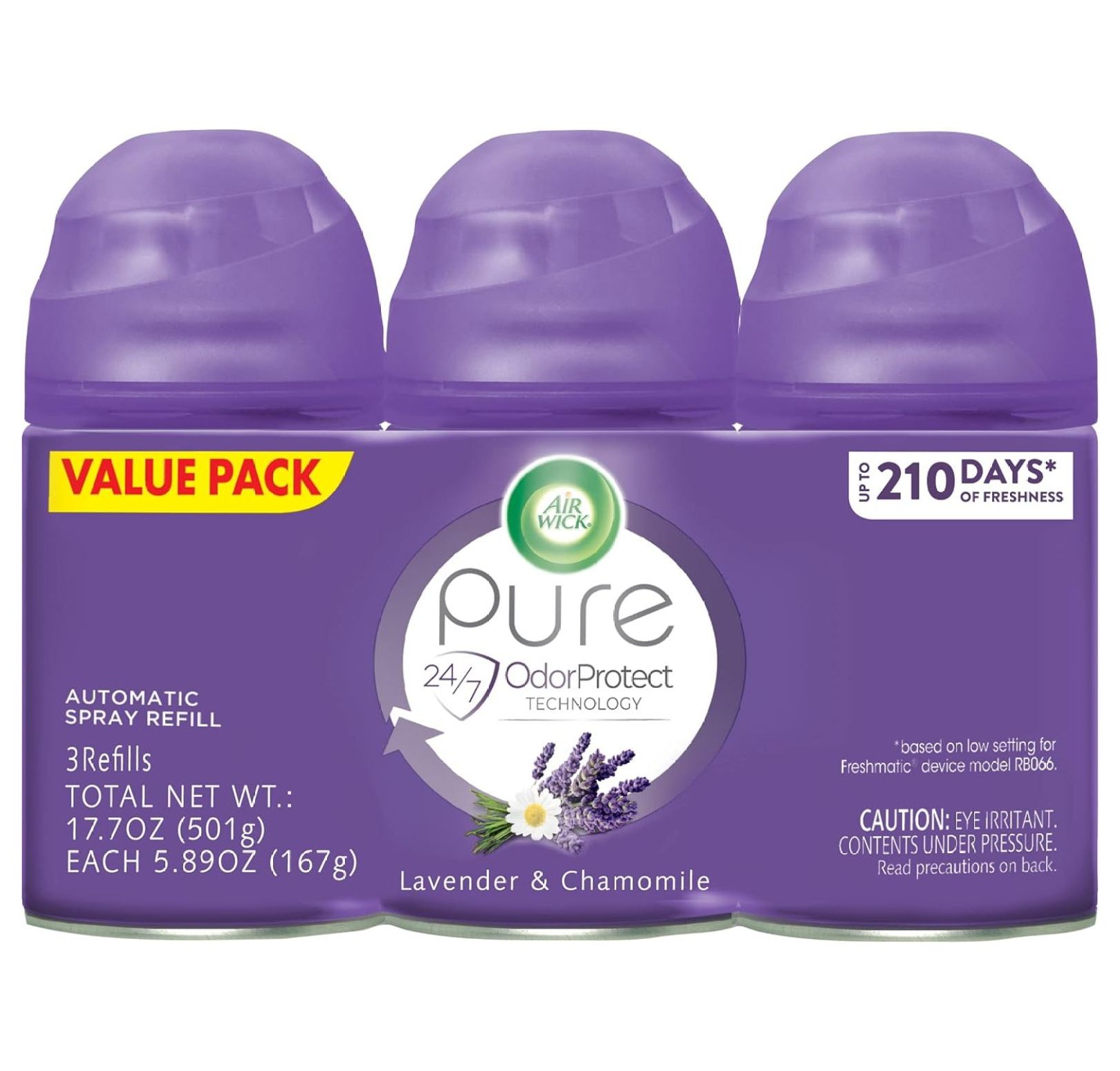 Huang qing shan Automatic Air Freshener Spray Refill, Lavender ...