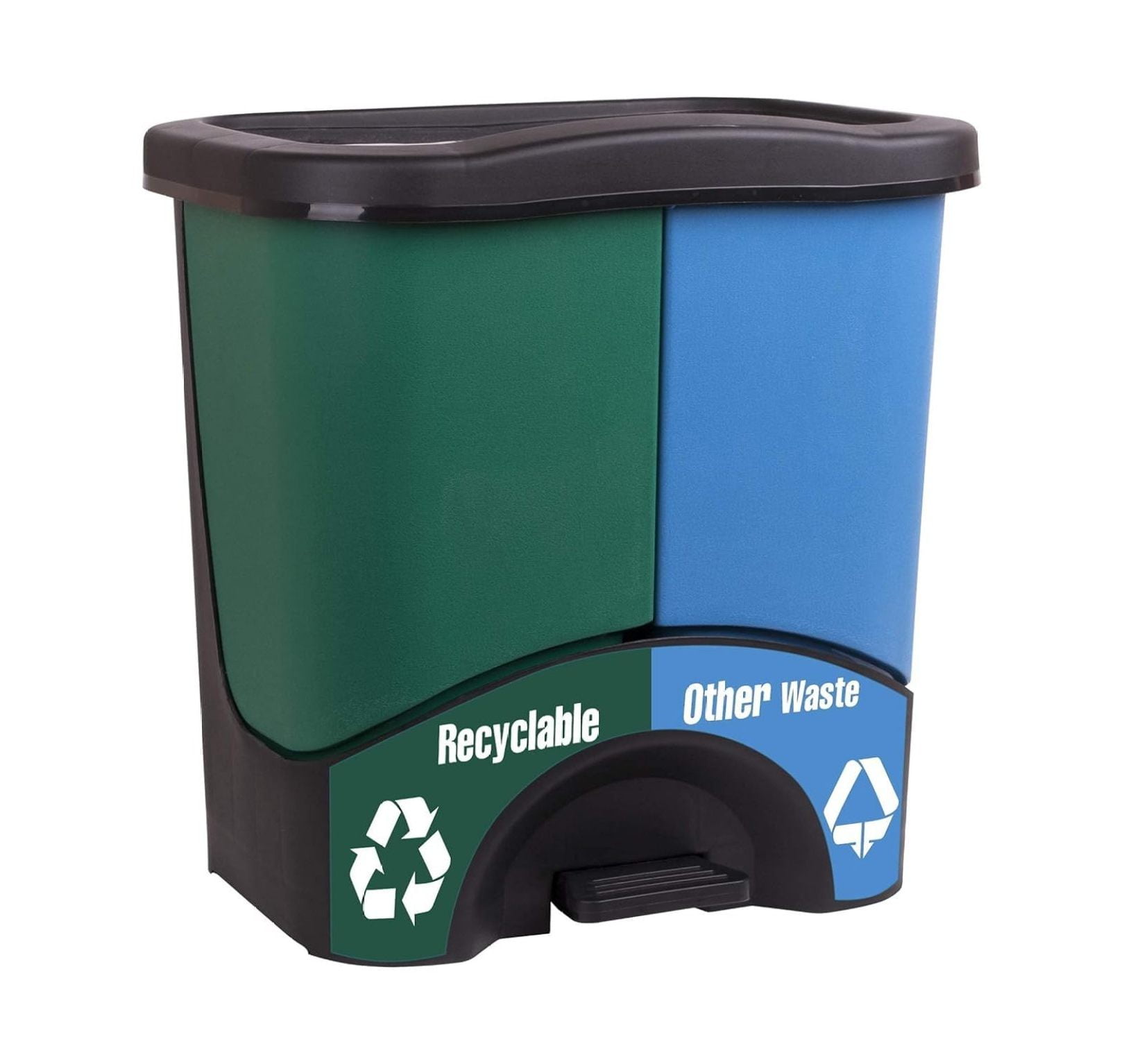 Huang qing shan Trash Bins - 17.5inW x 17.5inH x 13inD - Double Bin ...