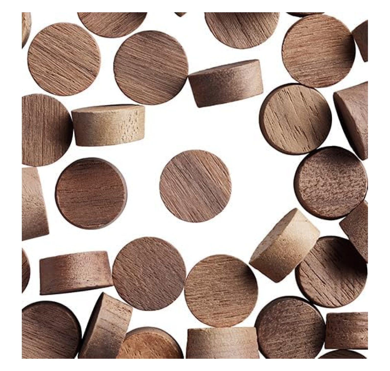Huang zhong wen 1/2" Walnut Wood Plugs, Face Grain, Woodworking Plugs ...