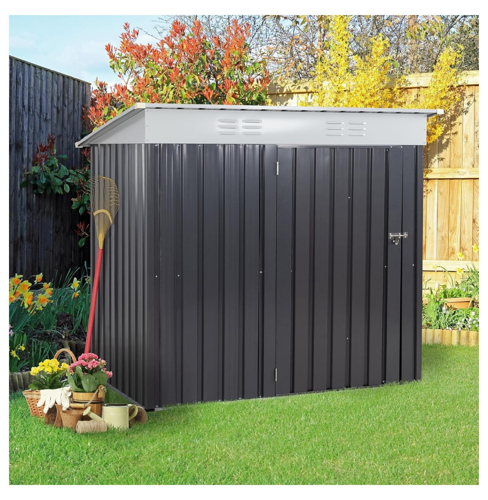 Huang zhong wen 6 x 4 x 6 FT Outdoor Storage Shed Clearance with ...