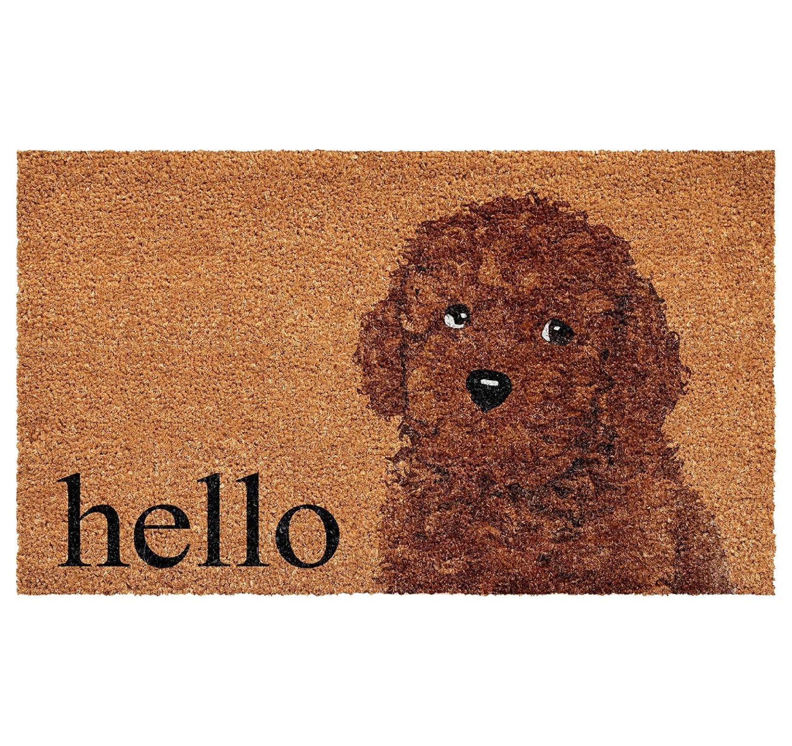 Huang zhong wen Brown Toy Poddle Doormat (24" x 36") - Walmart.com