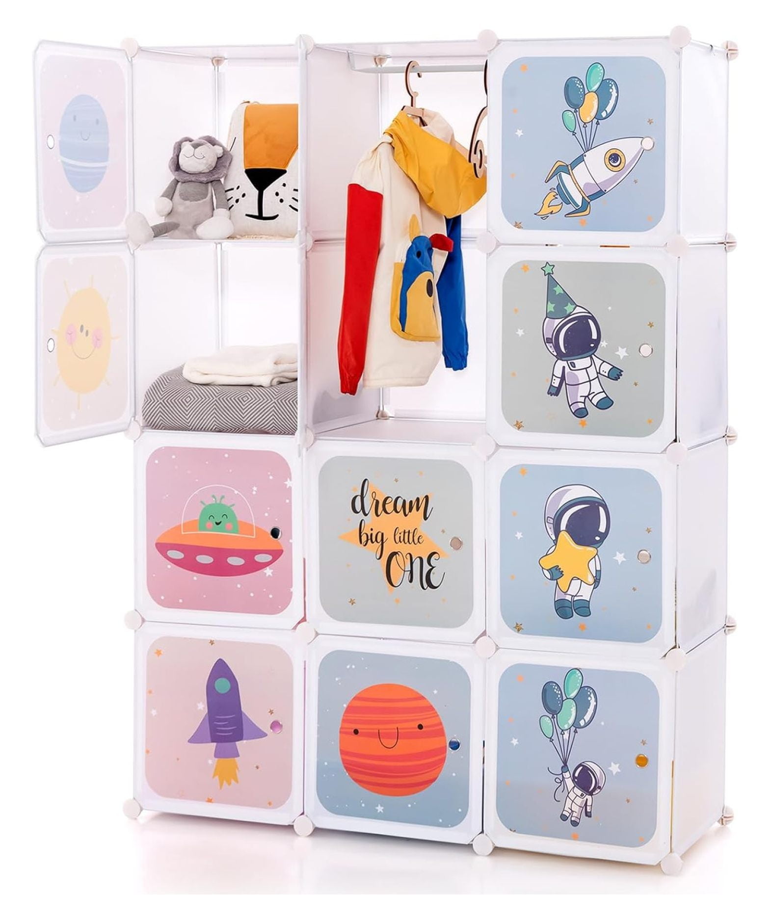 Huang zhong wen Children Wardrobe, Kid Closet Portable Baby Dresser ...