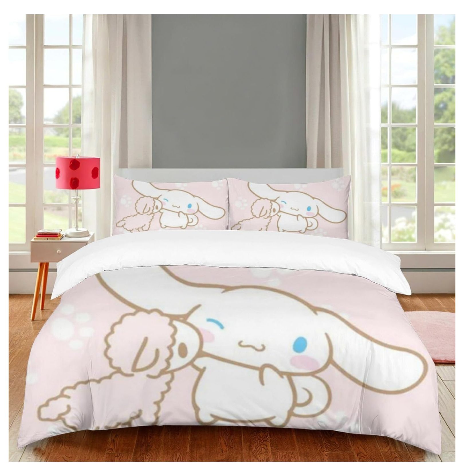 Huang zhong wen Cinnamoroll Comforter Set Queen Size Cartoon Kawaii ...