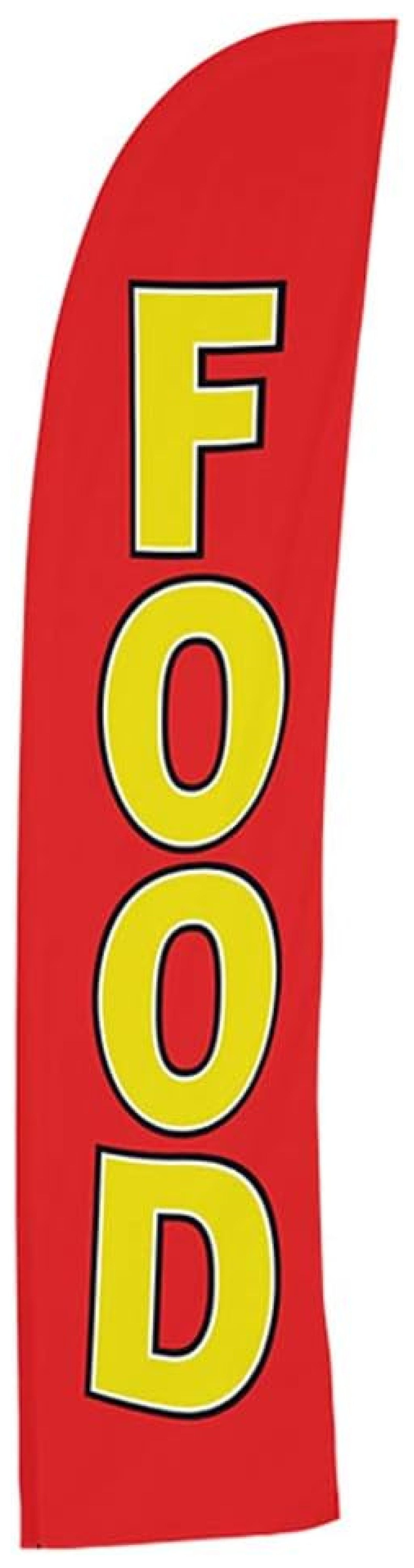 Huang zhong wen Food Flag – Made From Tear-Resistant Knitted Polyester, Visible From Both Sides ...