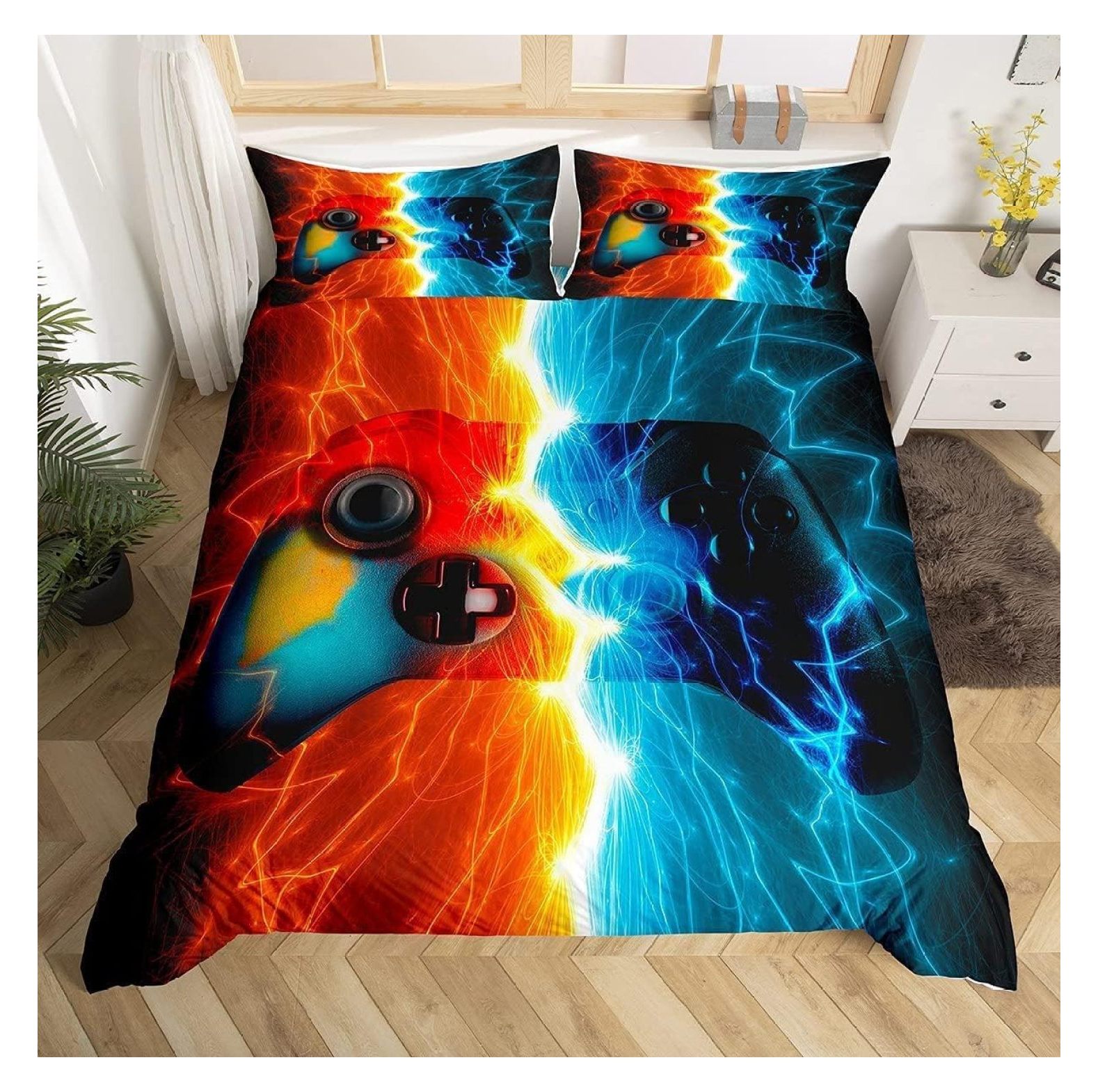Huang zhong wen Gaming Gamer Comforter Covet Full Size,Reversible Video ...