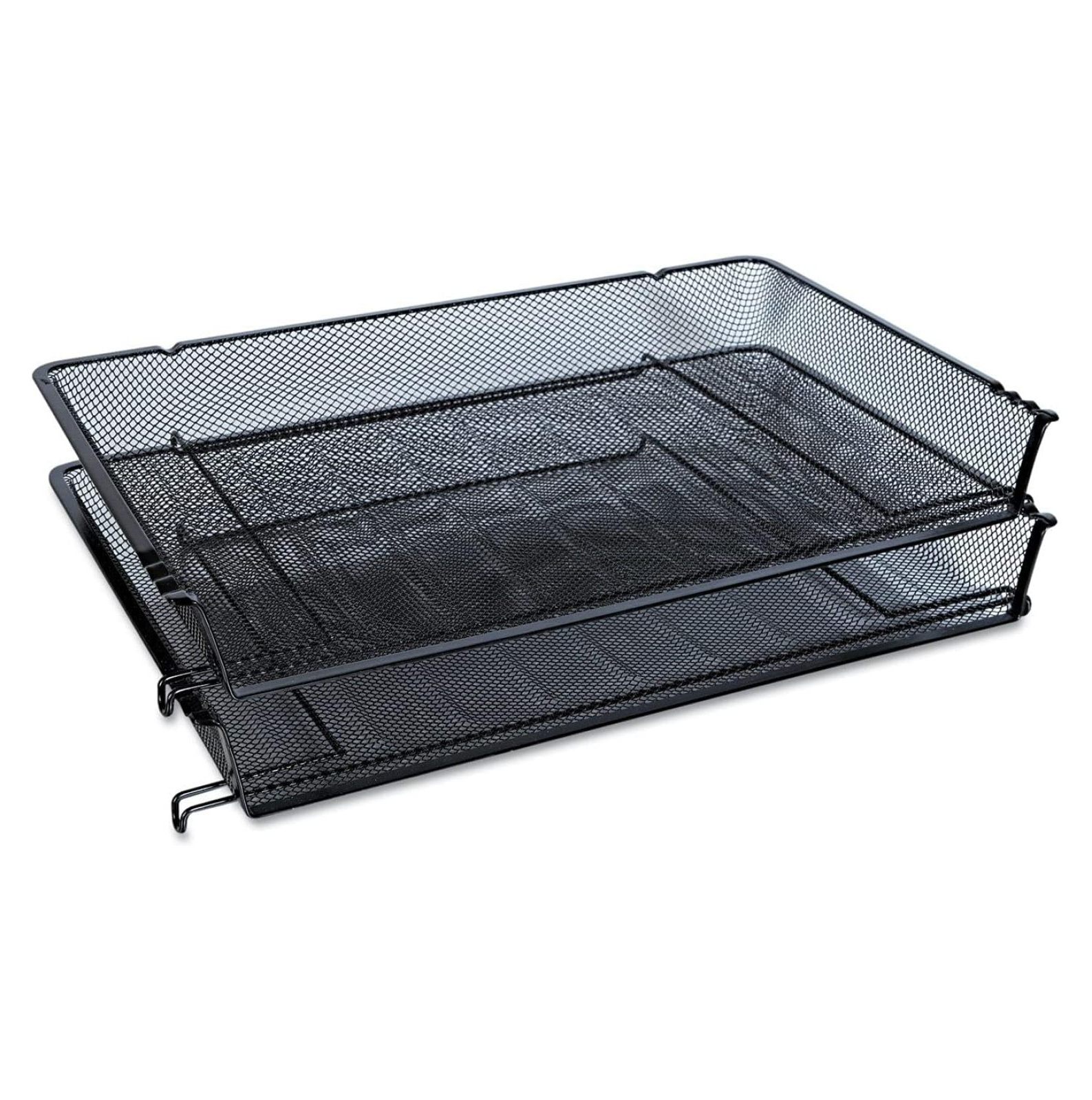 Huang zhong wen Mesh Stackable Side Load Tray, Legal, Black - Pack of 2 ...