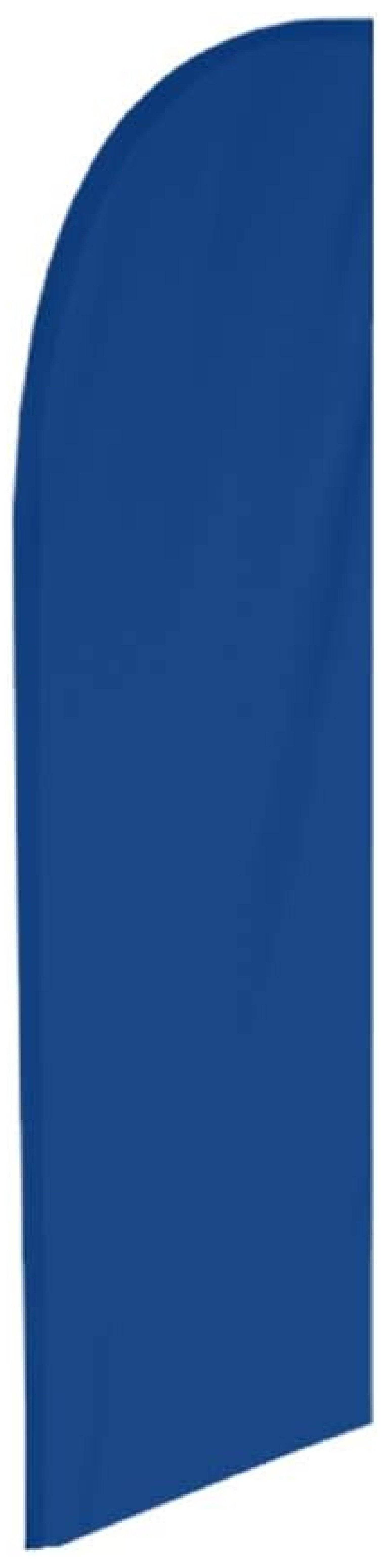 Huang zhong wen Solid Medium Blue Flag – 2.6ft x 11.2ft Banner Flag ...