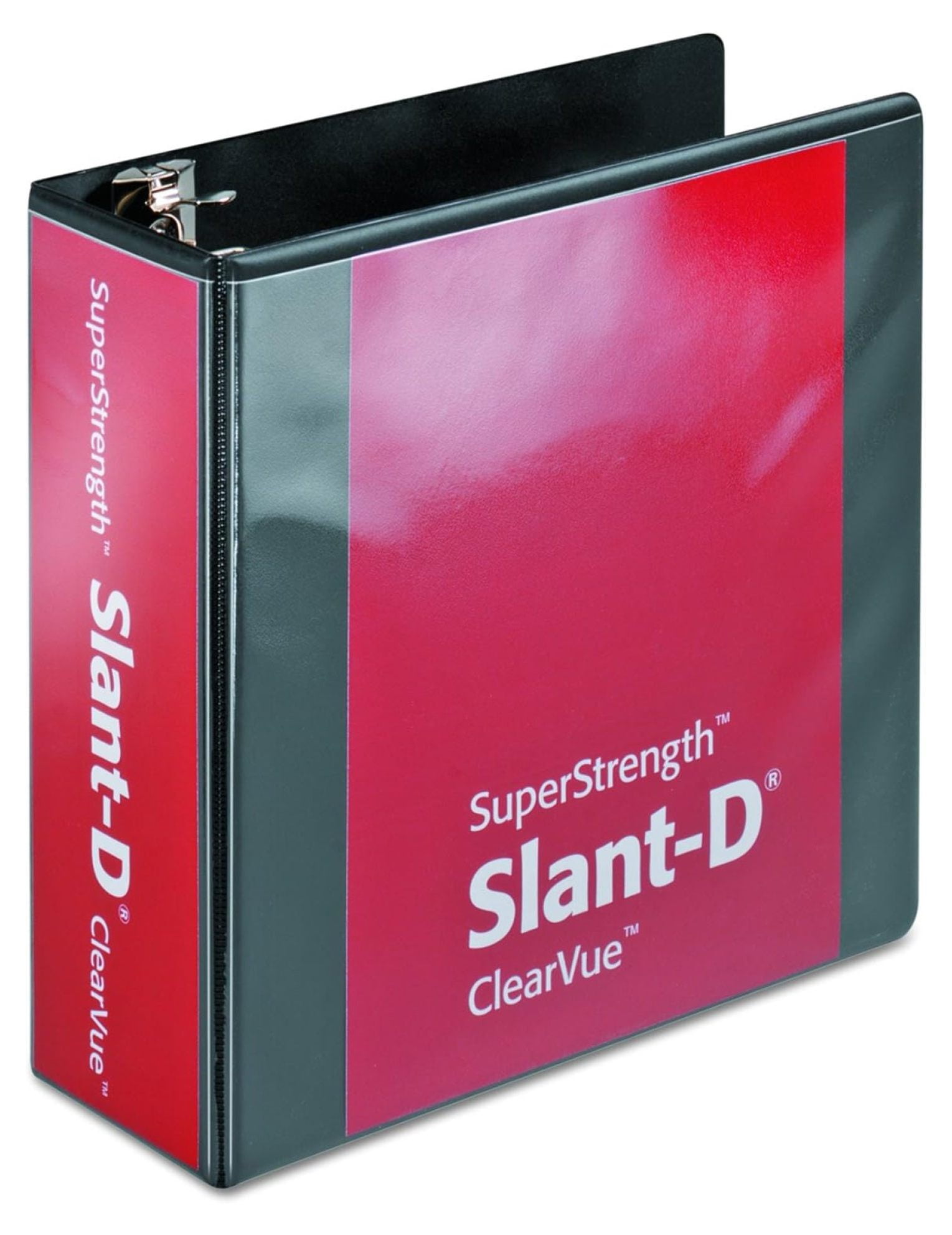 Huang zhong wen SuperStrength ClearVue Locking Slant-D Ring Binder, 4 ...