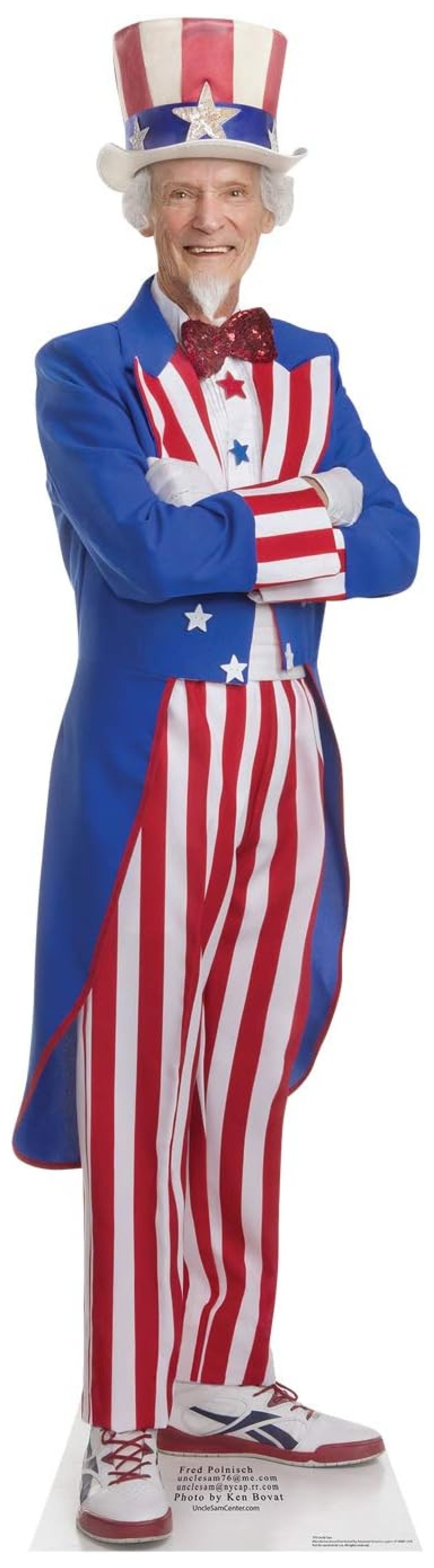 Huang zhong wen Uncle Sam Life Size Cardboard Cutout Standup - Walmart.com