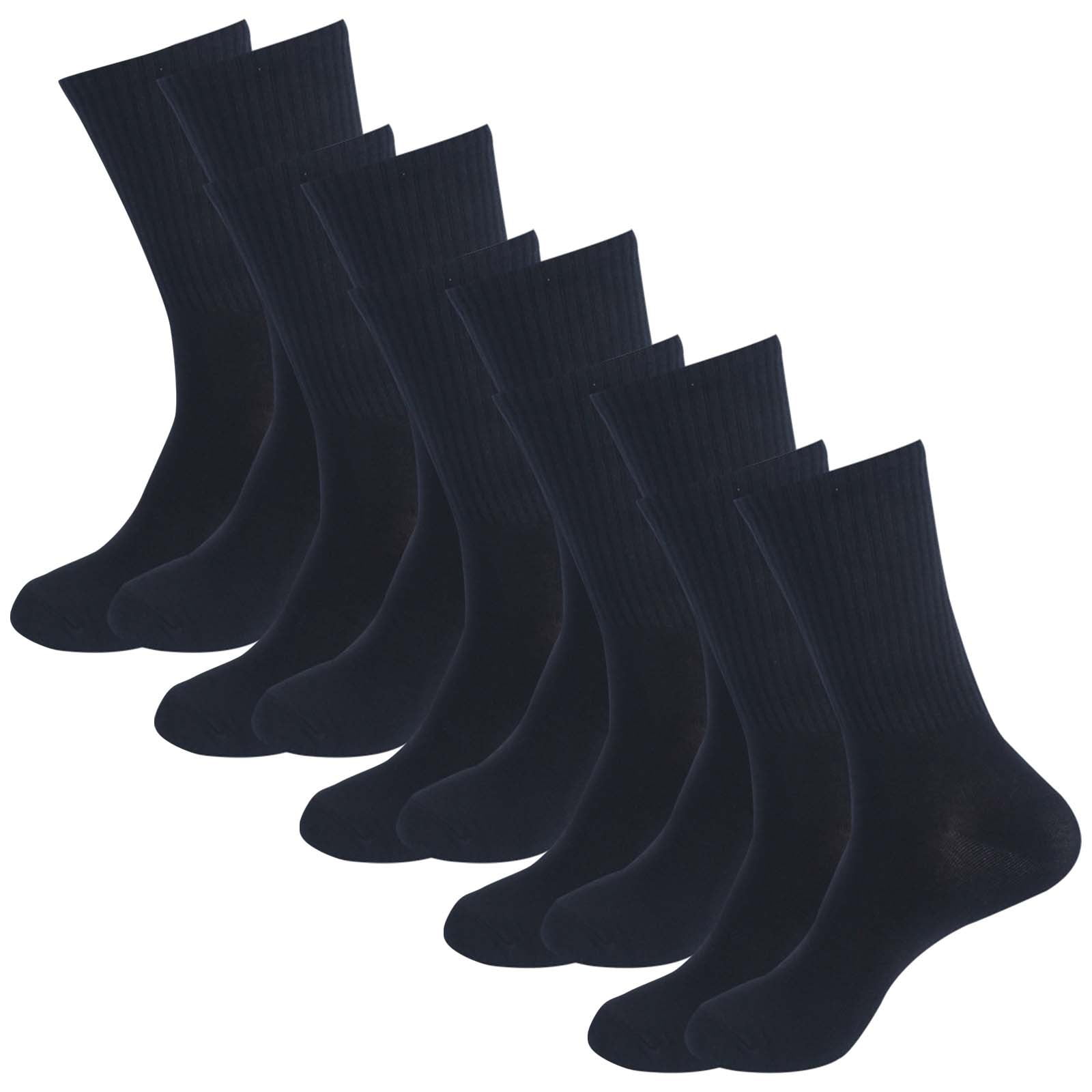 HuangHuanChen 5 Pairs Mens Cotton Socks Compression Stockings Sports ...